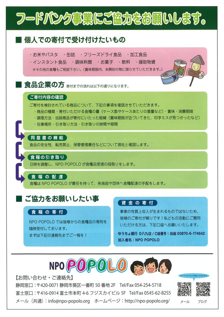 サポーター募集 | NPO法人 POPOLO